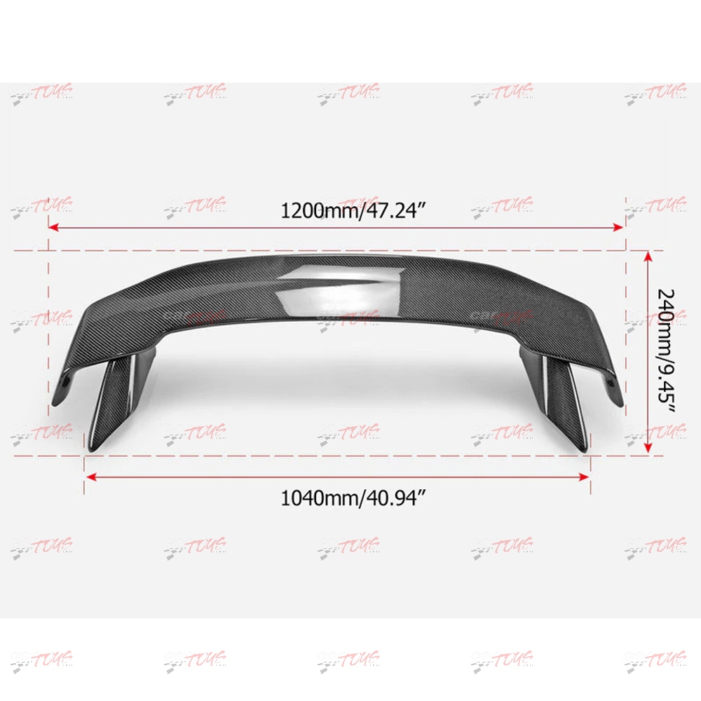 CR-Z ZF1 MU Style Rear Spoiler Carbon Fibre