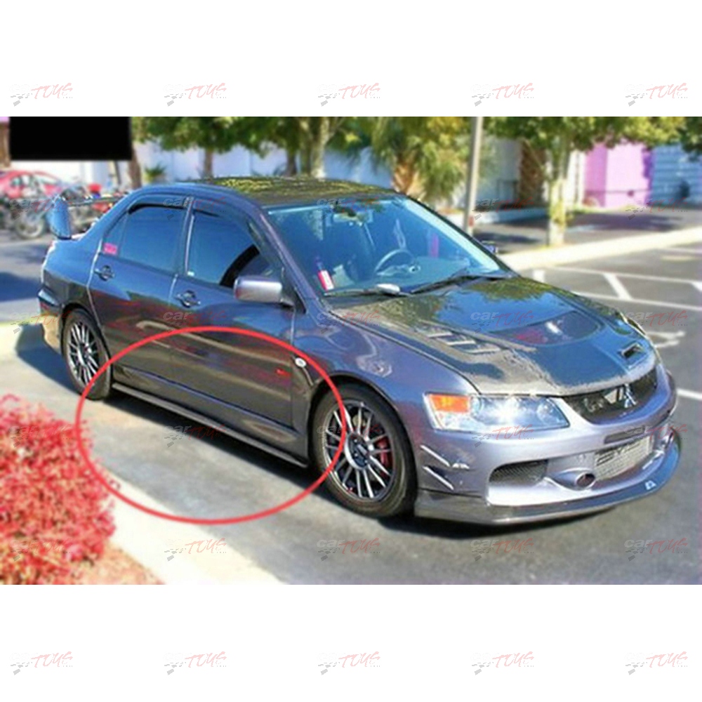 MITSUBISHI Evolution 7 8 9 Damd Side Skirt Extensions (185cm) - Car Toys