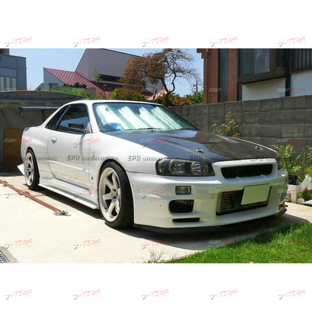 Skyline R34 GTR HSM Type Side Skirt Extension Carbon Fibre