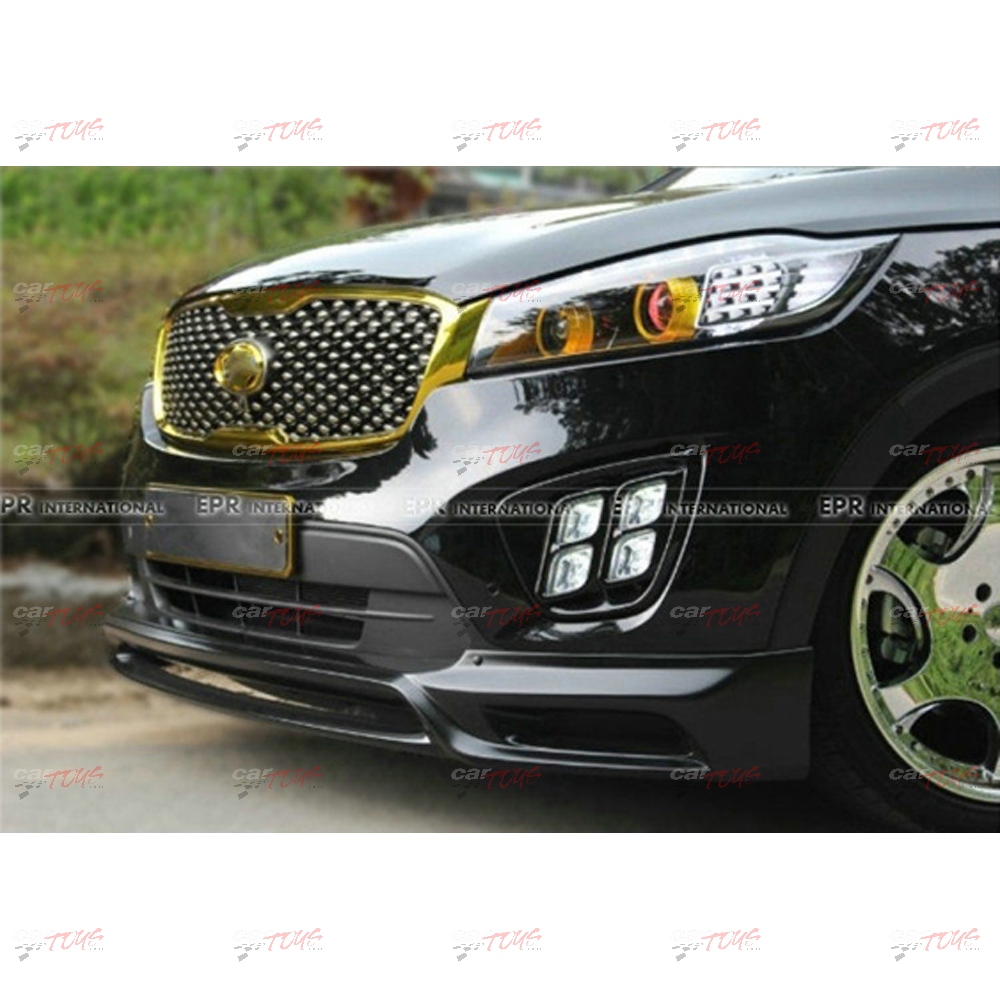 18-20 Kia Sorento UM ZE Type Front Lip (Facelift) Carbon Fibre