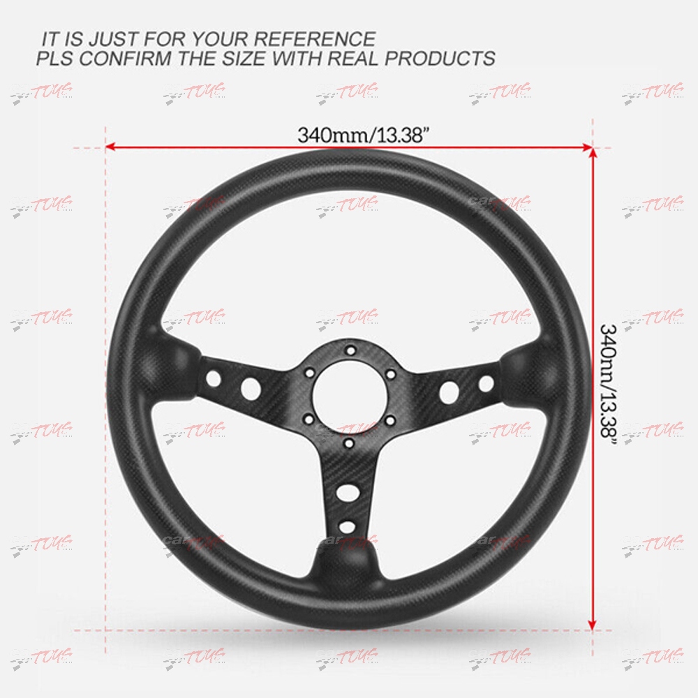 UNIVERSAL FOR MULTIPLE MODEL D Type Steering wheel (340mm diameter ...