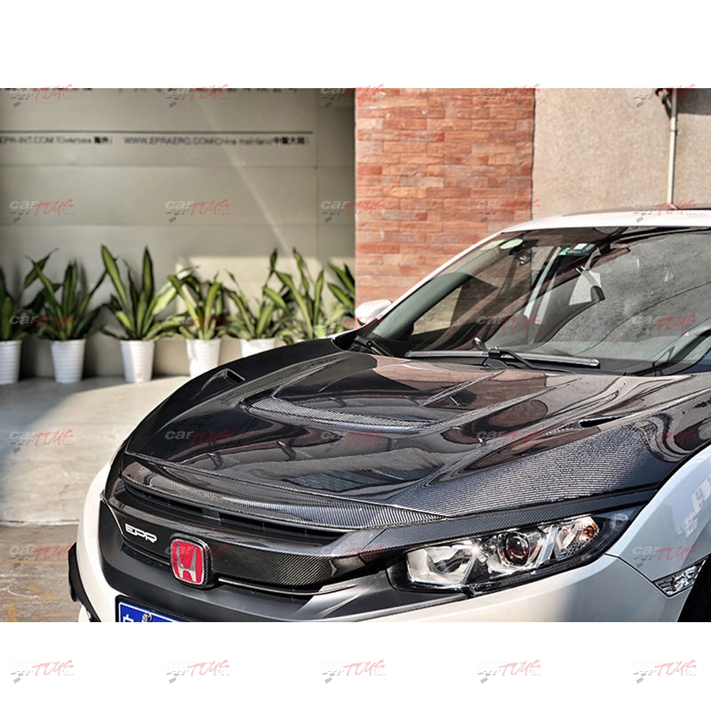 17 onwards Civic Type R FK8 VRSAR1 Style Front Hood (5 Door Hatch ...