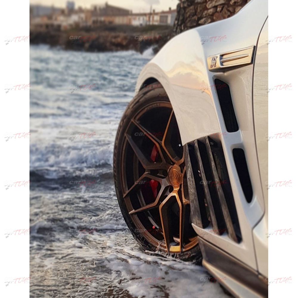 NISSAN Nissan GTR R35 2013 Ver Varis FRP Front fender with carbon ...